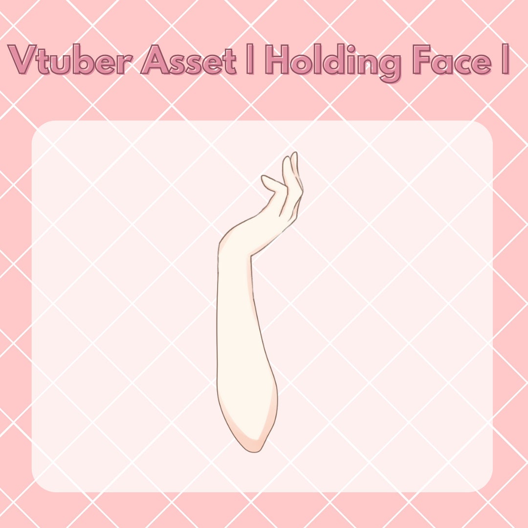Vtuber Asset Hand Asset Touching Face - Etsy
