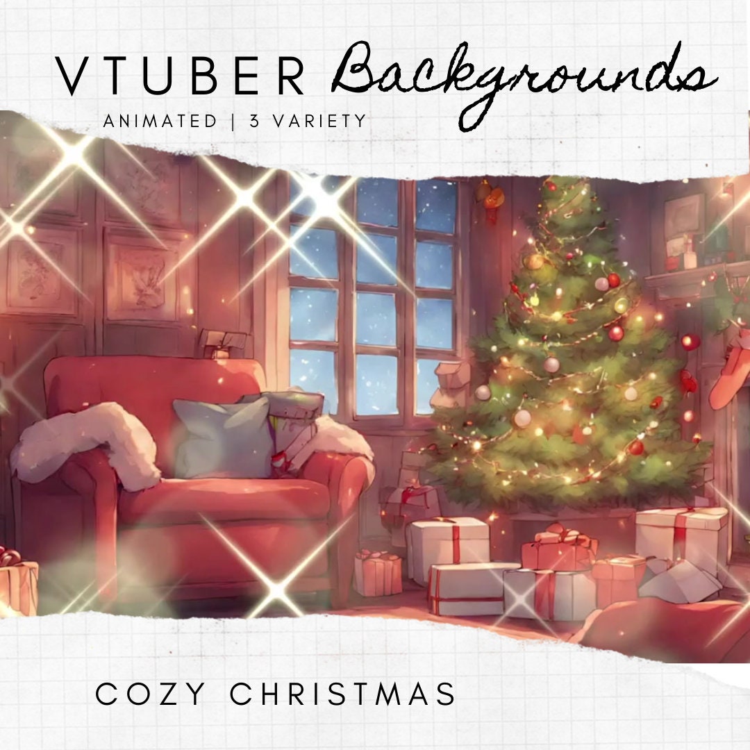 Animated Background for Vtuber Twitch Overlay Cozy Cozy Christmas ...