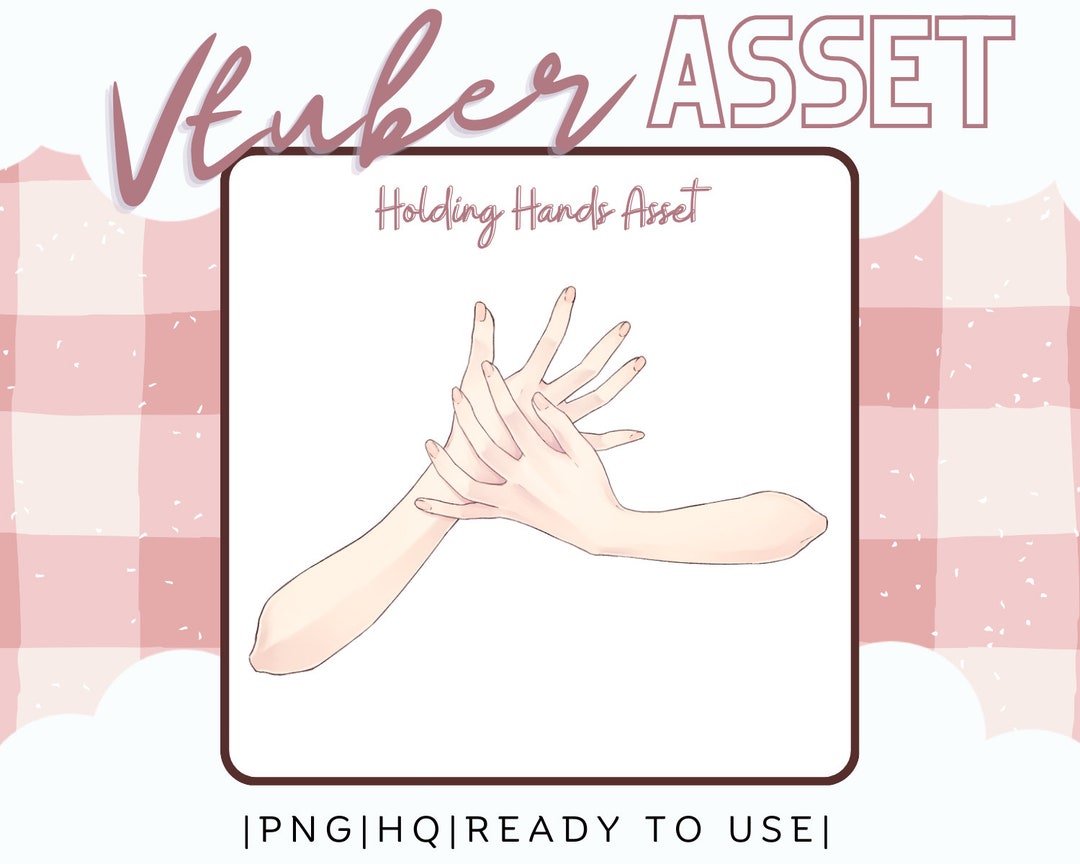 Vtuber Asset Hand Asset Holding Hands - Etsy