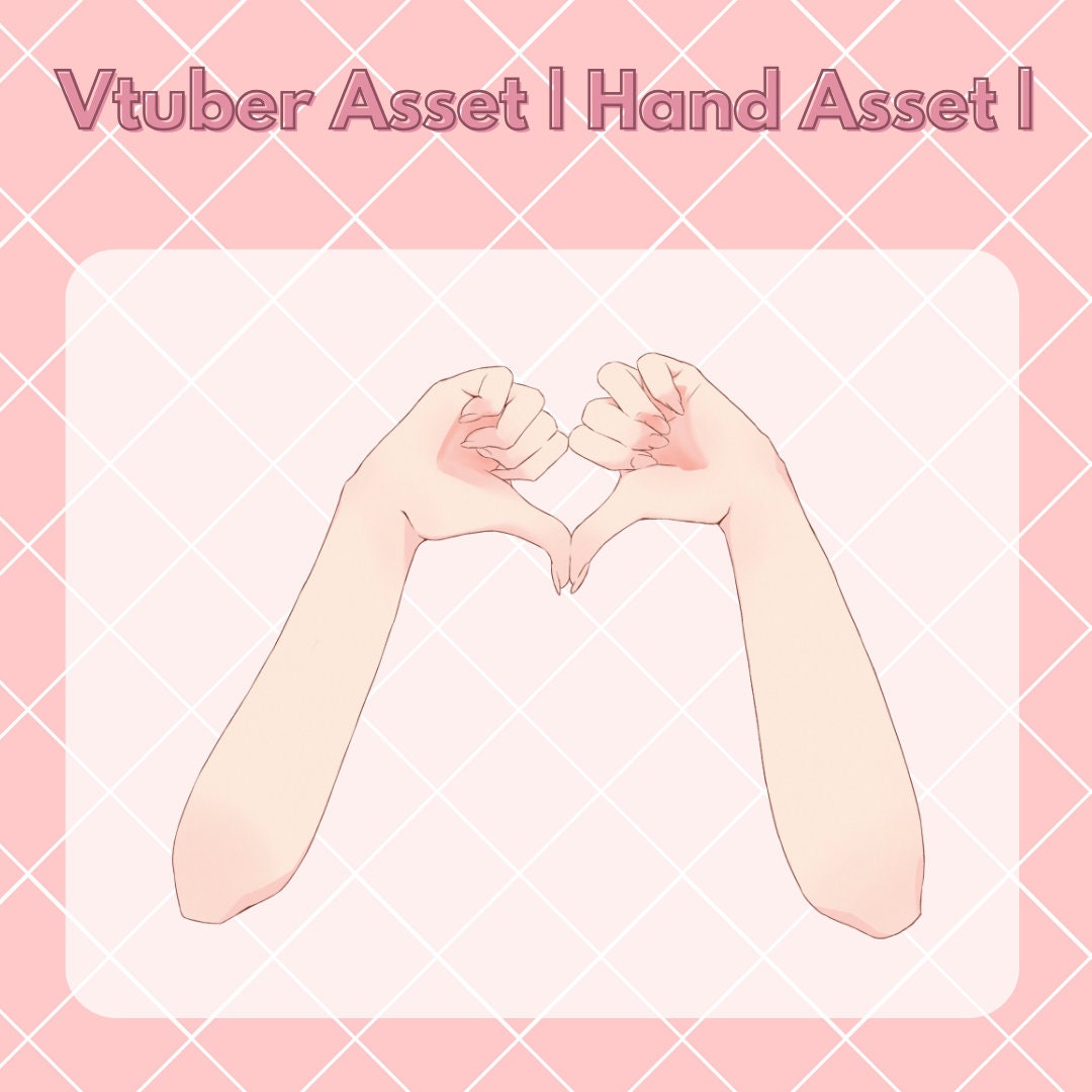 Vtuber Asset Hand Asset Heart Hand Sign - Etsy
