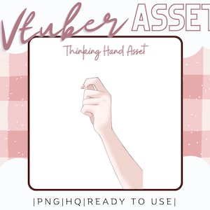 Vtuber Asset Thinking Hand Asset OBS Streamlabs Vtube Studio Compatible ...