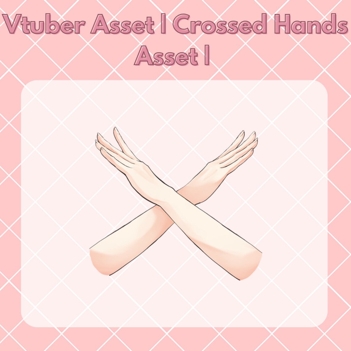 Vtuber Asset Hand Asset Crossed Hands - Etsy