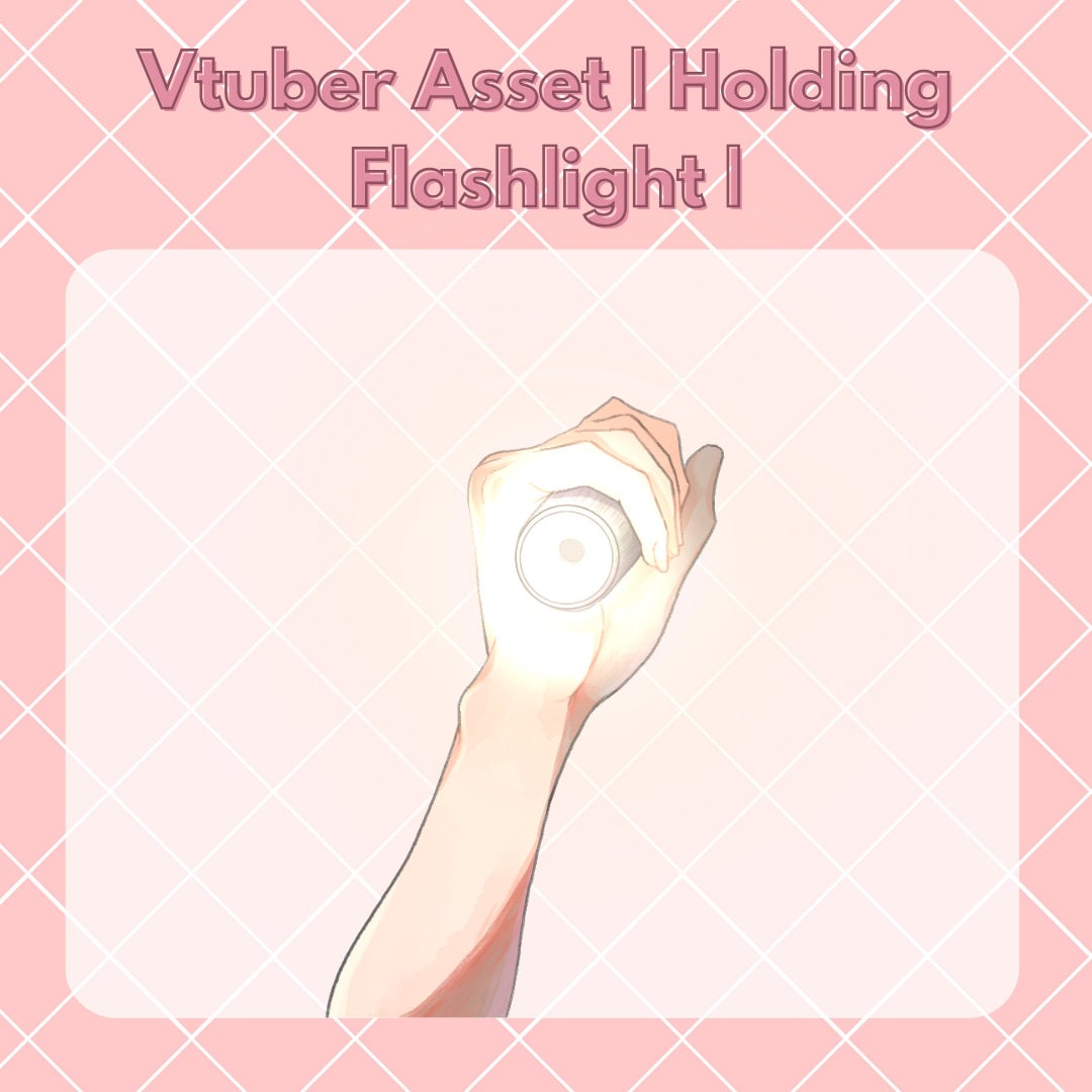 Vtuber Asset Hand Asset Holding Flashlight - Etsy