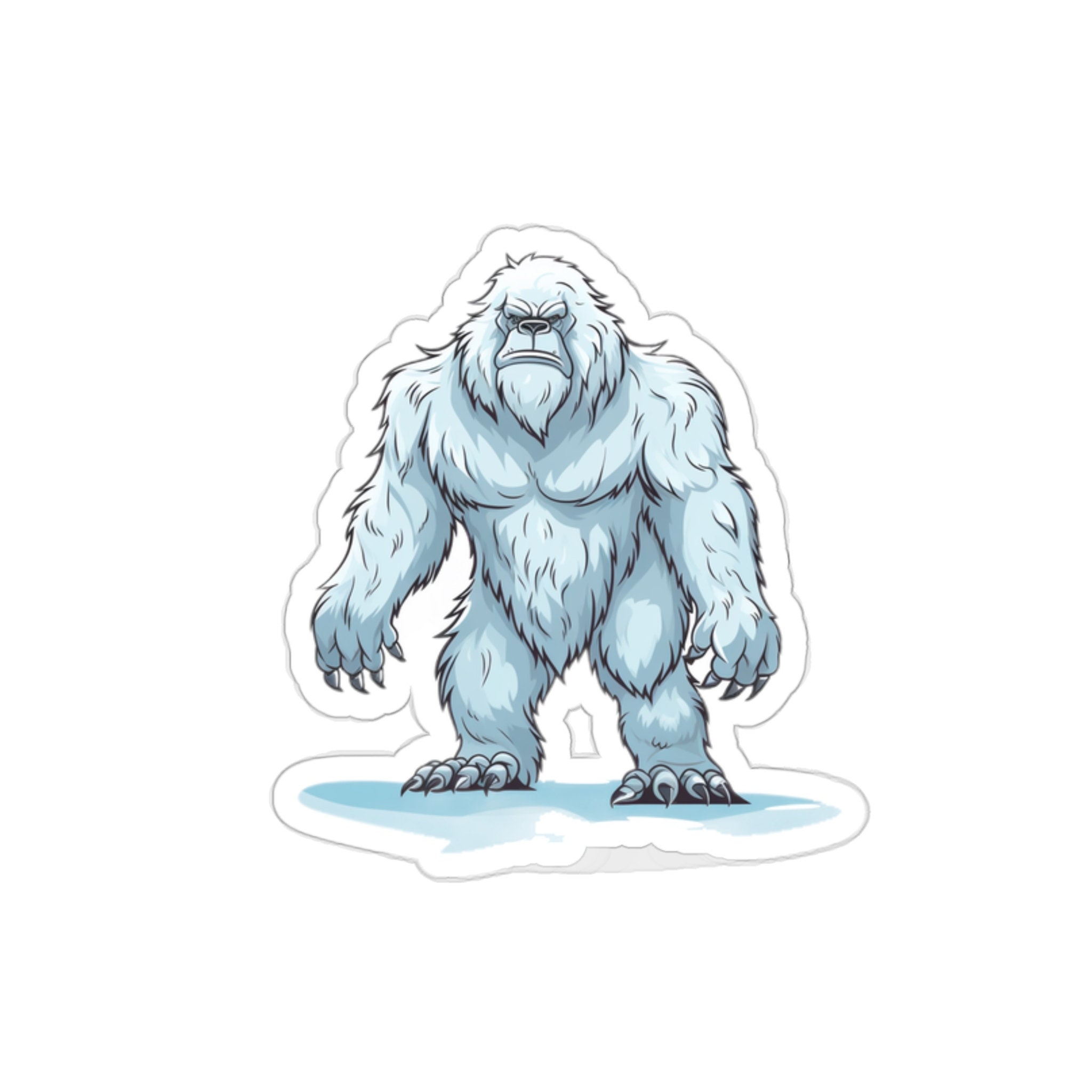 Blue Yeti Sticker / Bigfoot Sasquatch / Vinyl Indoor Outdoor / - Etsy