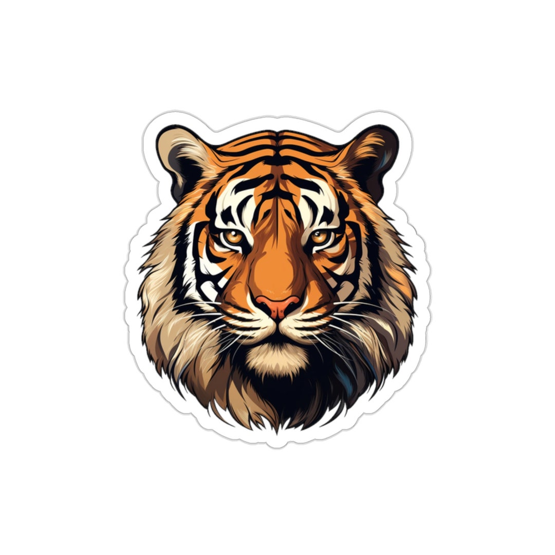 Majestic Tiger Vinyl Sticker / Indoor Outdoor Die-cut Sticker / for ...