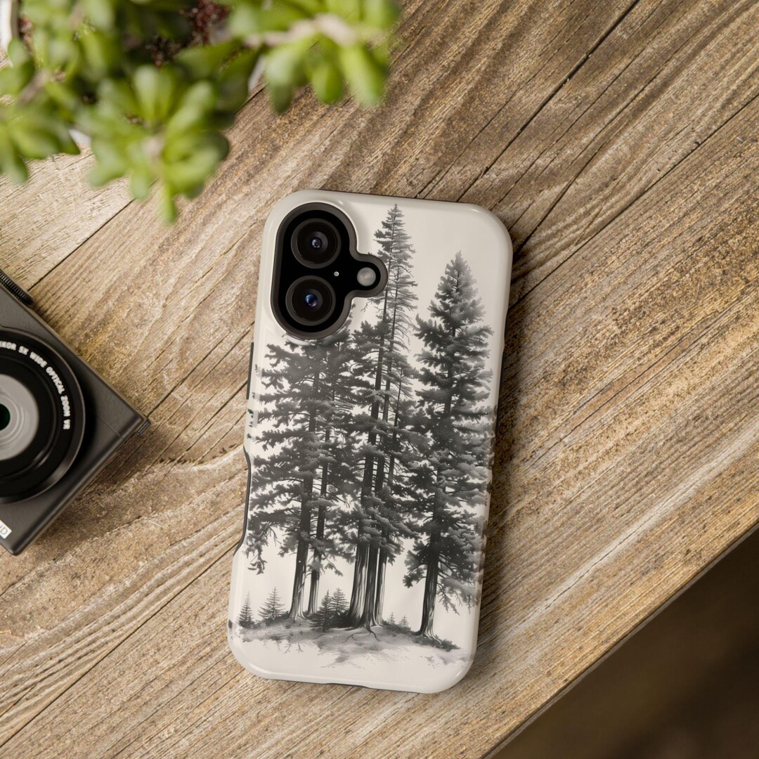 Redwood Forest Trees iPhone Case / Magsafe for iPhone Models 16, 15, 14 ...