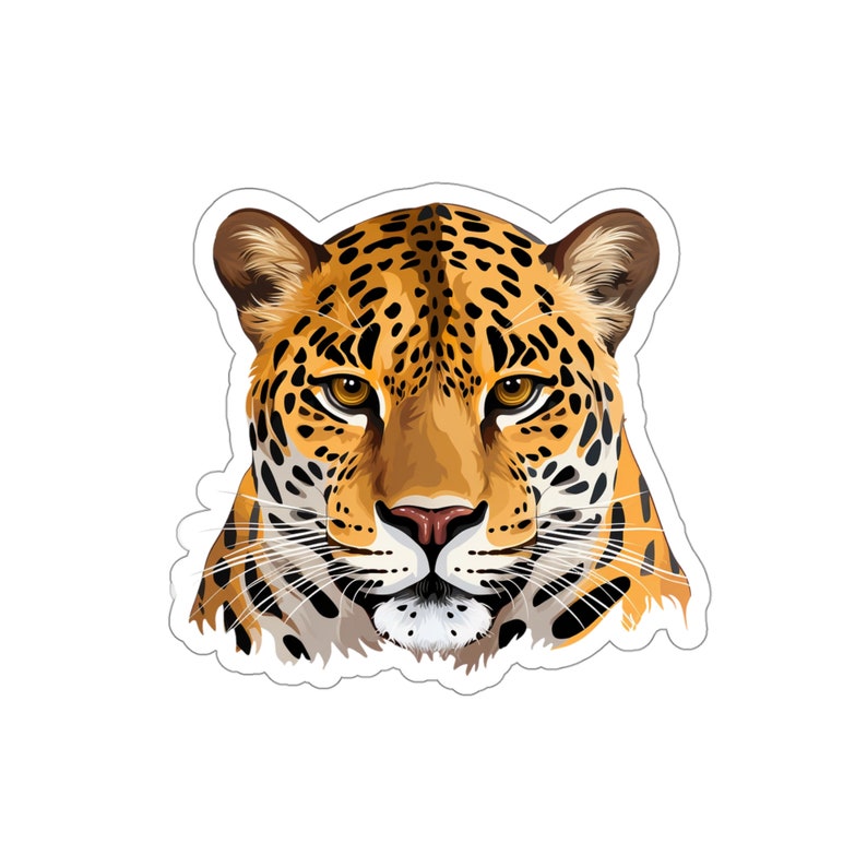 Noble Jaguar Sticker | Die-cut Vinyl | Big Cat Gift | Animal Lover ...