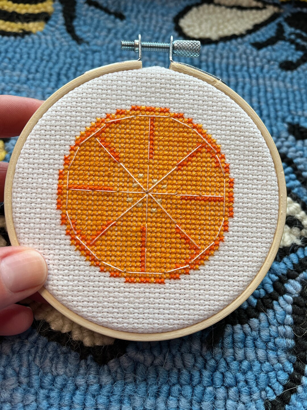 Hello Orange / Easy Cross Stitch Pattern / PDF Download - Etsy