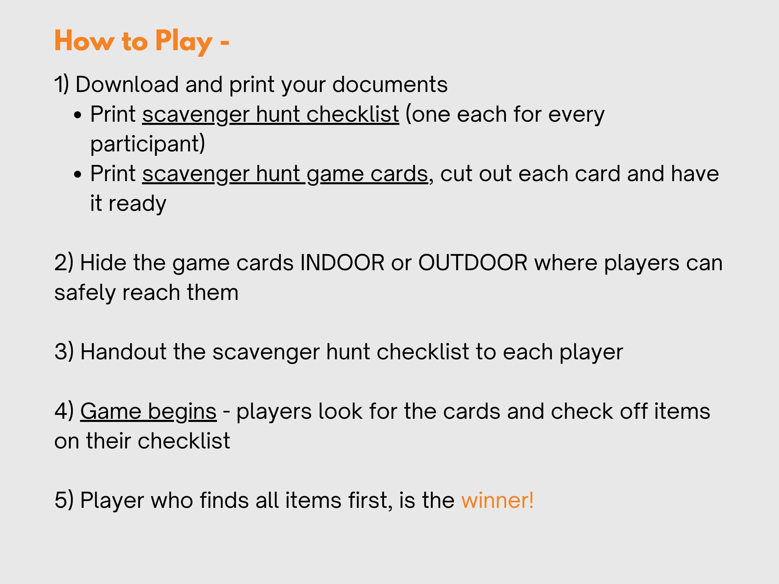 Halloween Scavenger Hunt | Classroom Party Game | Digital Download ...
