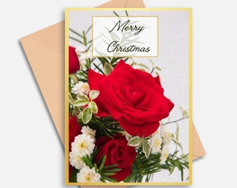 Printable Christmas Card Classic Christmas Christmas Red - Etsy