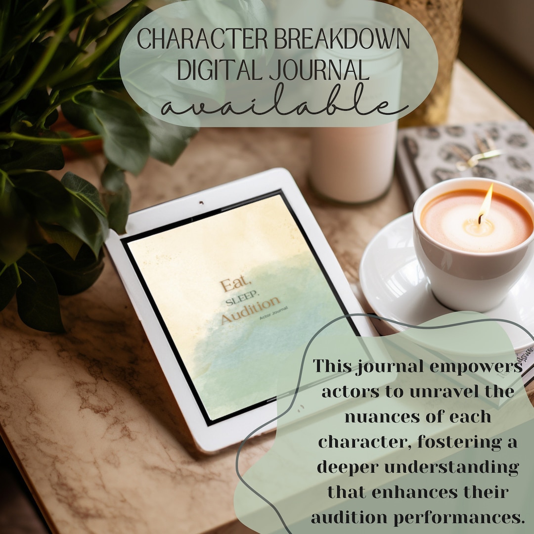 Actor Character Breakdown Digital Journal, Adition Breakdown, Actor ...