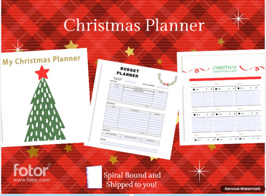 25% of SALE Christmas Planner Printable Holiday Organizer - Etsy