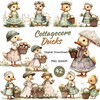 28 Cottagecore Animal Pngs ,watercolor Creature Digital Download for ...