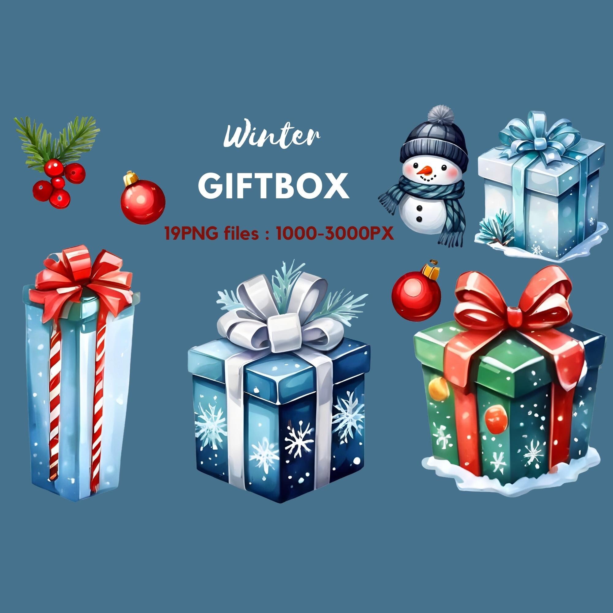 Christmas Gift Boxes Element for PNG Files - Etsy