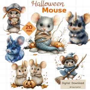 Spooky Halloween Mouse PNG, Cute & Creepy Clipart,halloween Mice ...