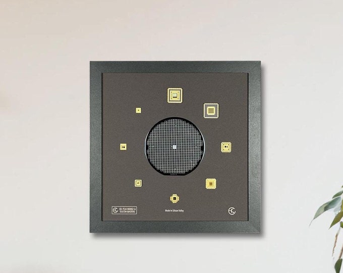 100mm (4 Inch) Silicon Wafer - Master Collection Framed Silicon Wafer ...