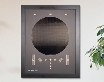 300mm 12 Inch Silicon Wafer Master Collection Framed Silicon Wafer With ...