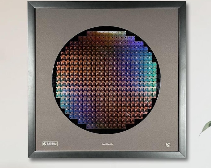 Framed 300mm Silicon Wafer: Rare Uncut Wafer, Serial S25-00108-A - Etsy
