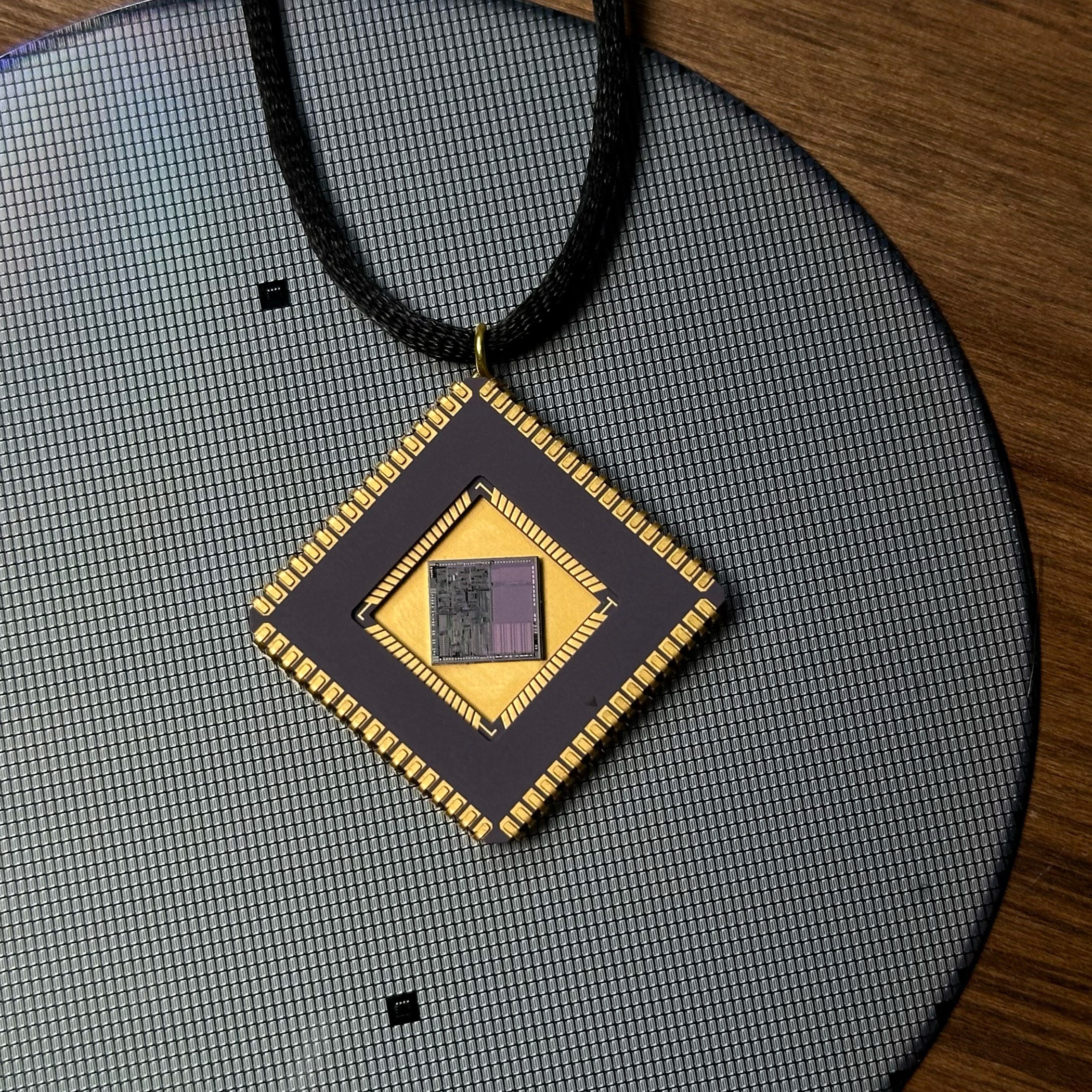 Space Tech Necklace With IC Chip large - Etsy