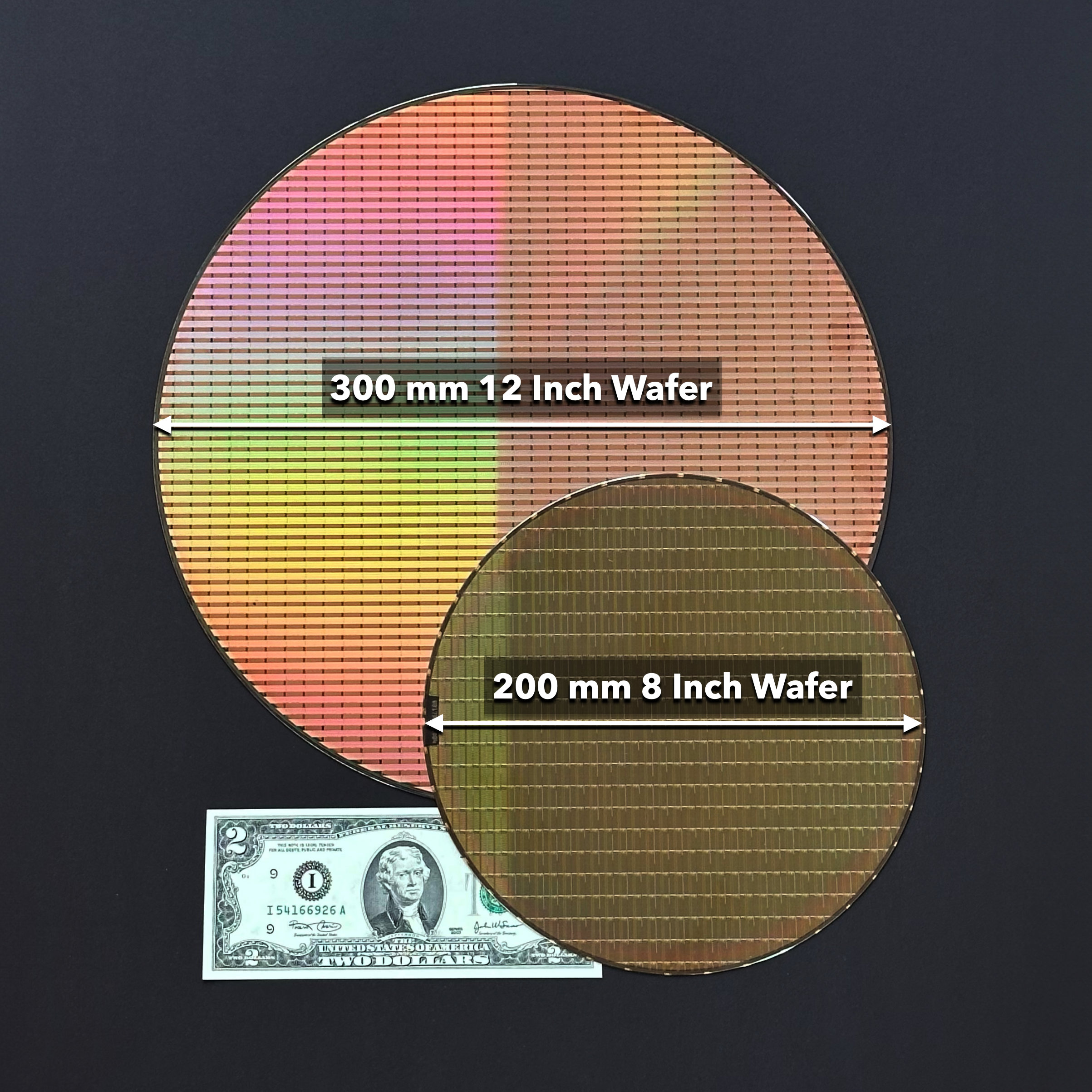 Silicon Wafer 200 Mm 8 Inch Single Collection Framed Silicon Wafer ...
