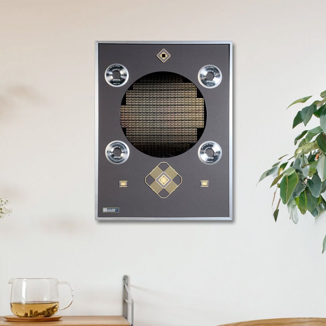 200mm (8 Inch) Silicon Wafer - Master Collection Framed Silicon Wafer ...