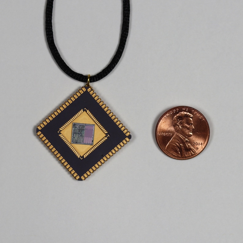 Space Tech Necklace With IC Chip (large) - Etsy