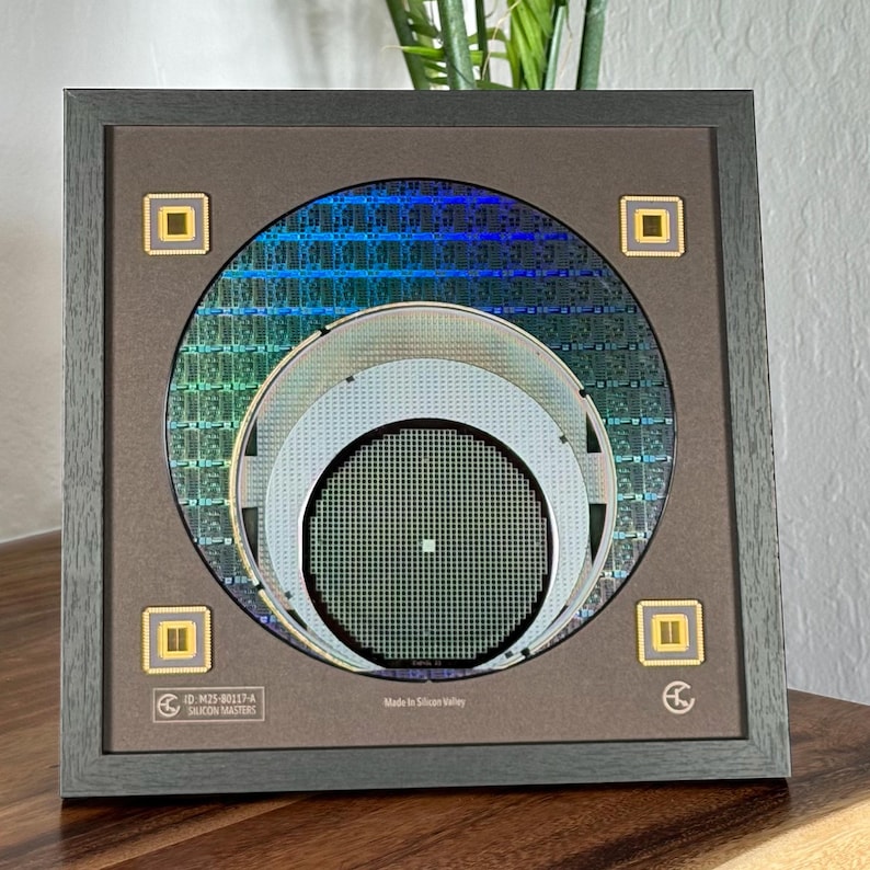 Framed Silicon Wafer Evolution – 100, 125, 150 & 200 Mm Display - Etsy