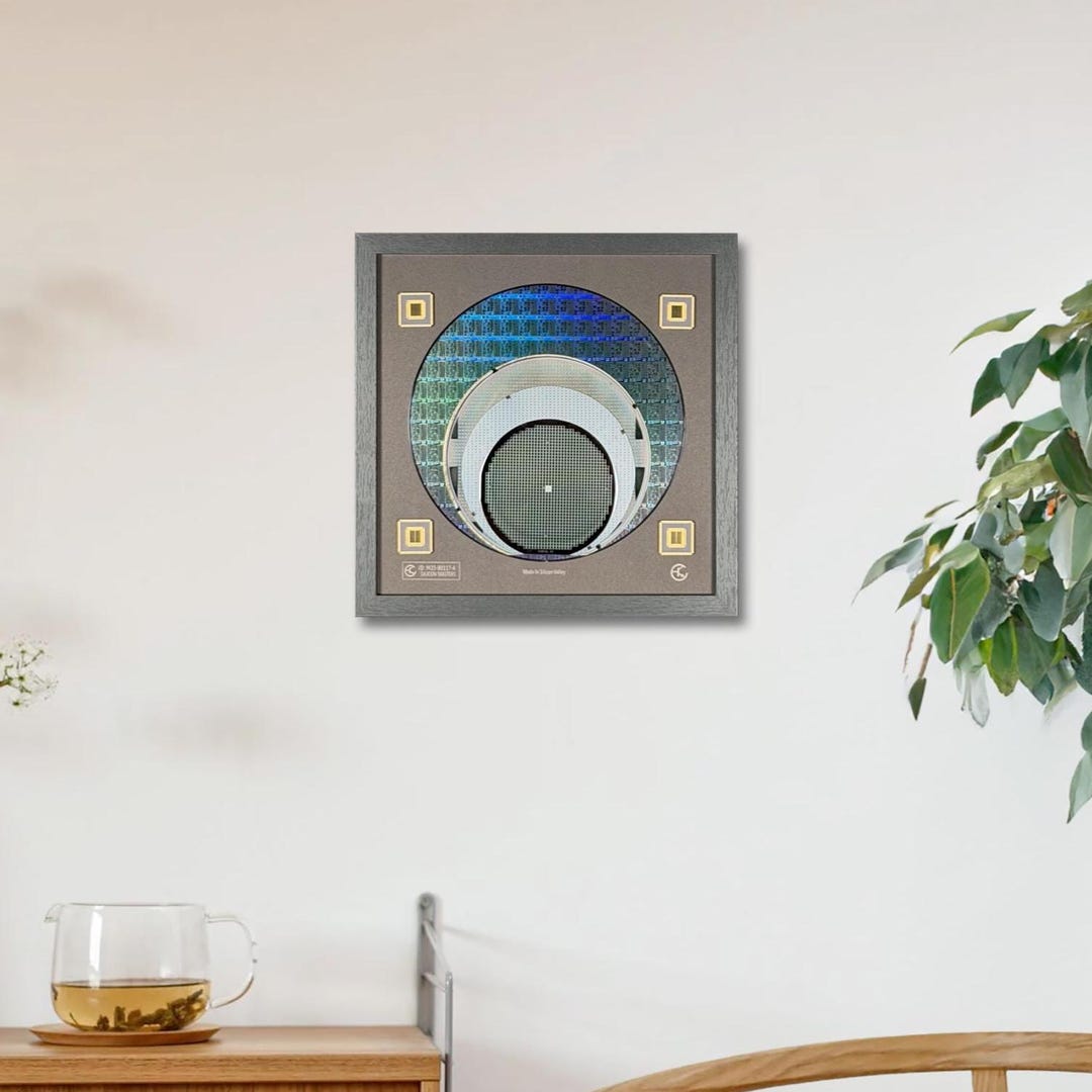 Framed Silicon Wafer Evolution – 100, 125, 150 & 200 Mm Display - Etsy