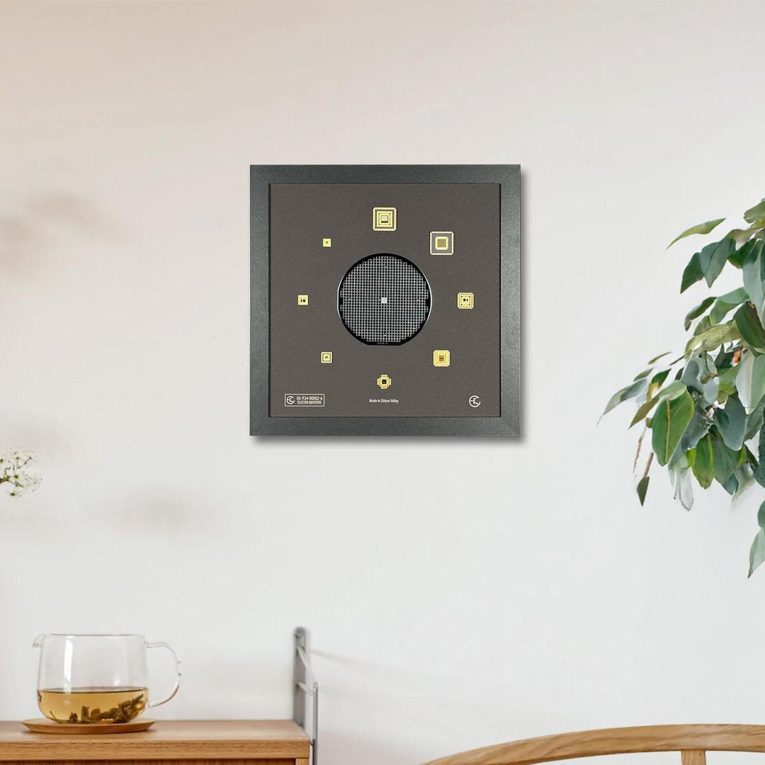 100mm (4 Inch) Silicon Wafer - Master Collection Framed Silicon Wafer ...
