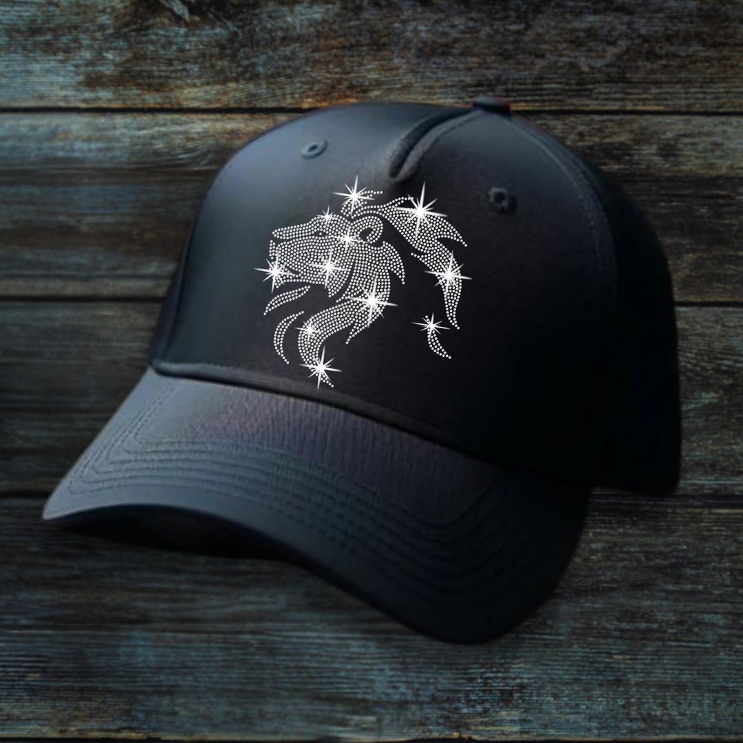 Lion Rhinestone Trucker Hat: Game Day Fan Apparel - Etsy