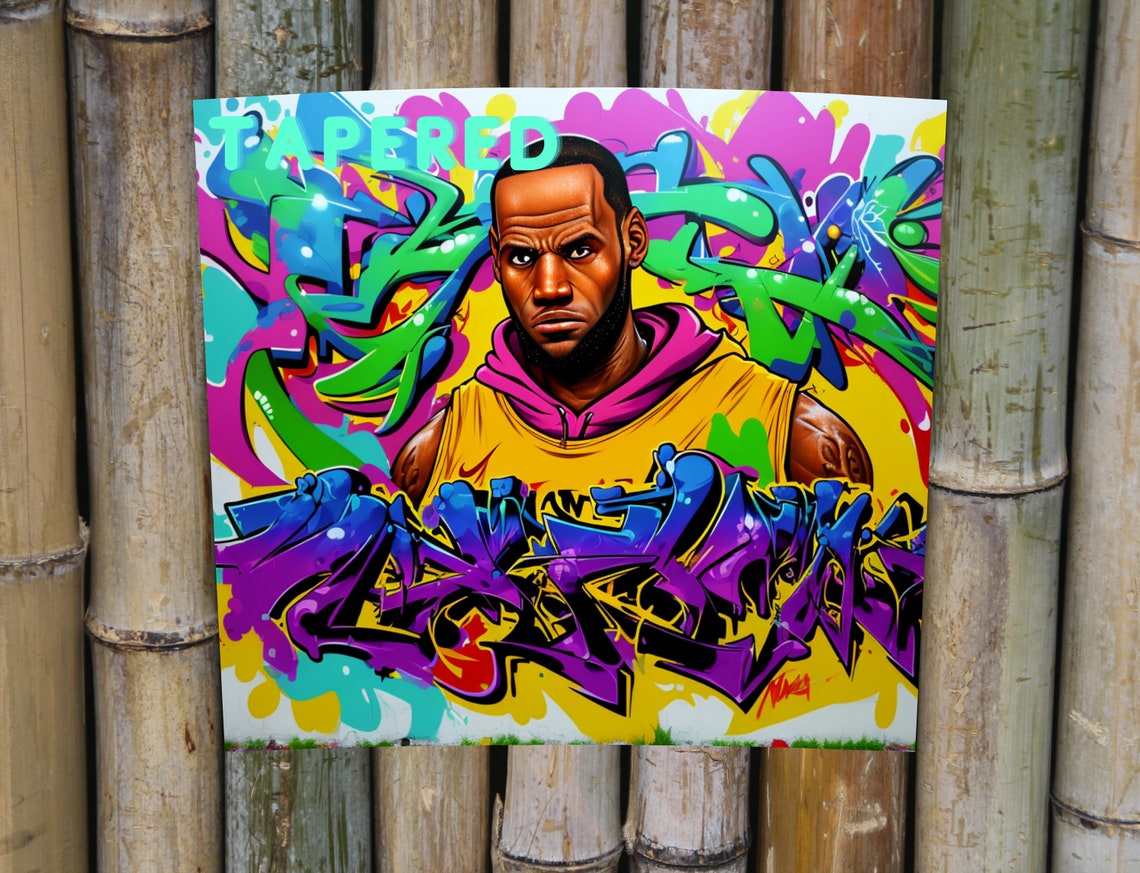 Lebron James Graffiti Wall Tumbler Wrap Digital File Only - Etsy
