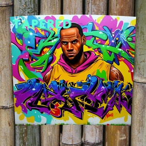 Lebron James Graffiti Wall Tumbler Wrap Digital File Only - Etsy