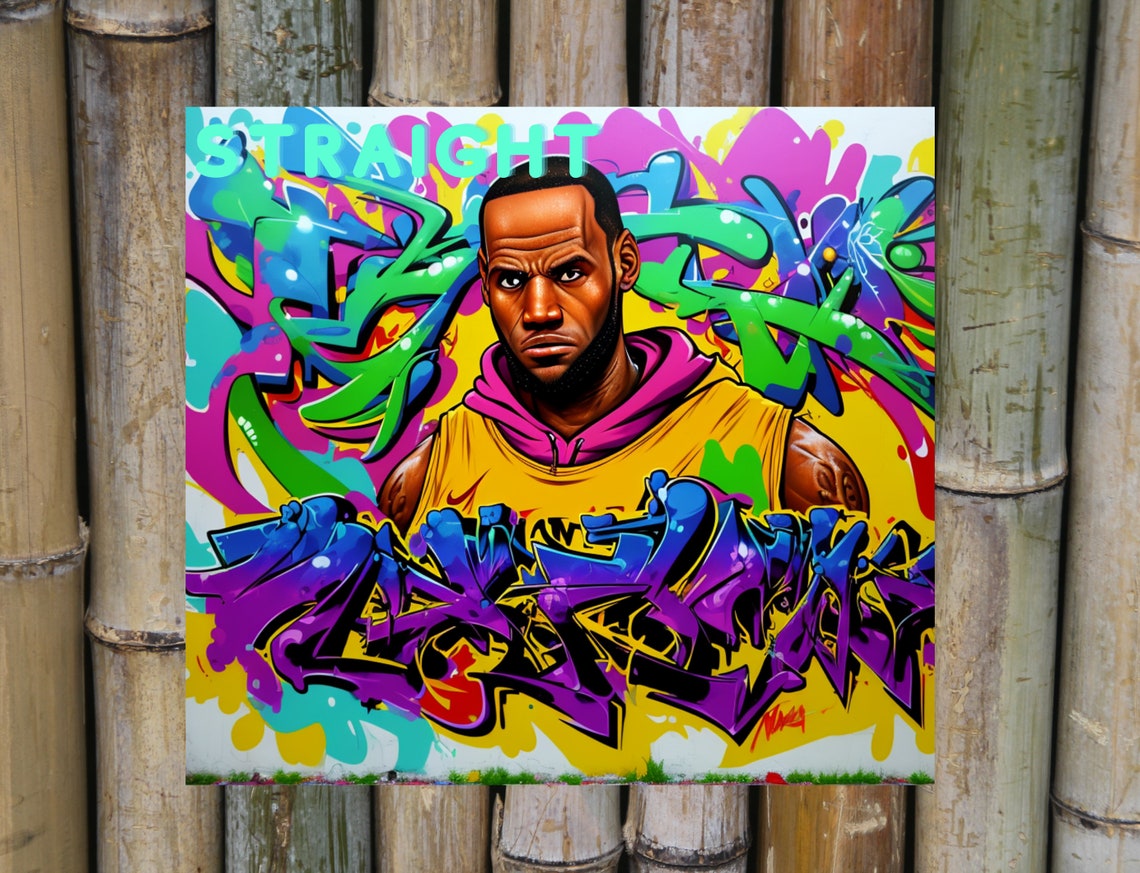 Lebron James Graffiti Wall Tumbler Wrap Digital File Only - Etsy