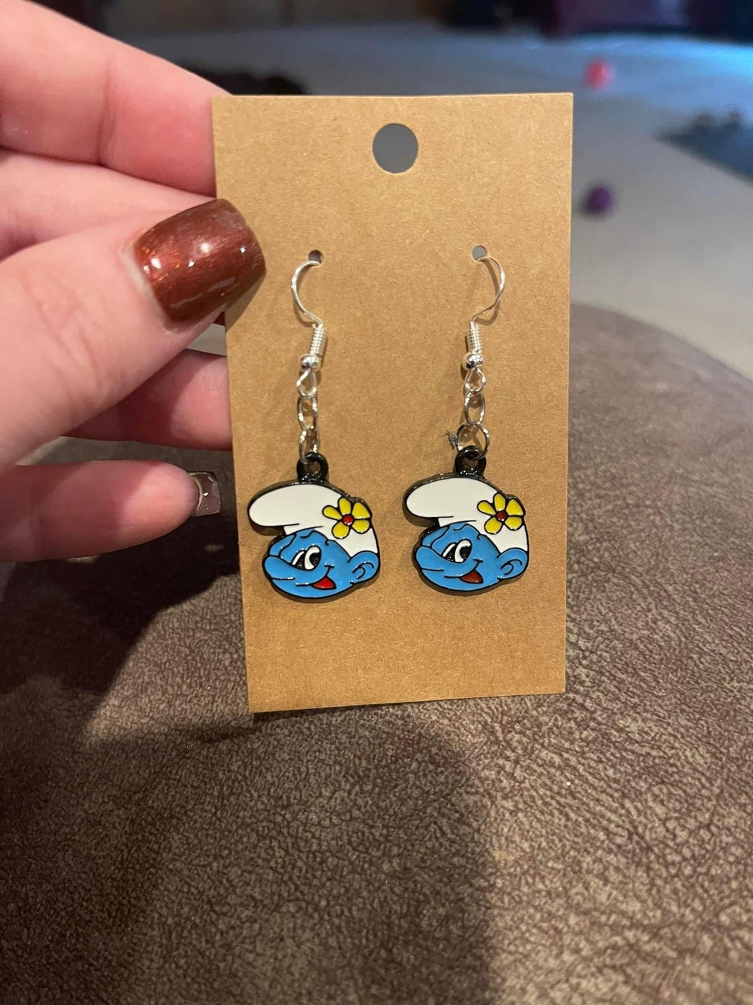 Smurfs Earrings - Etsy