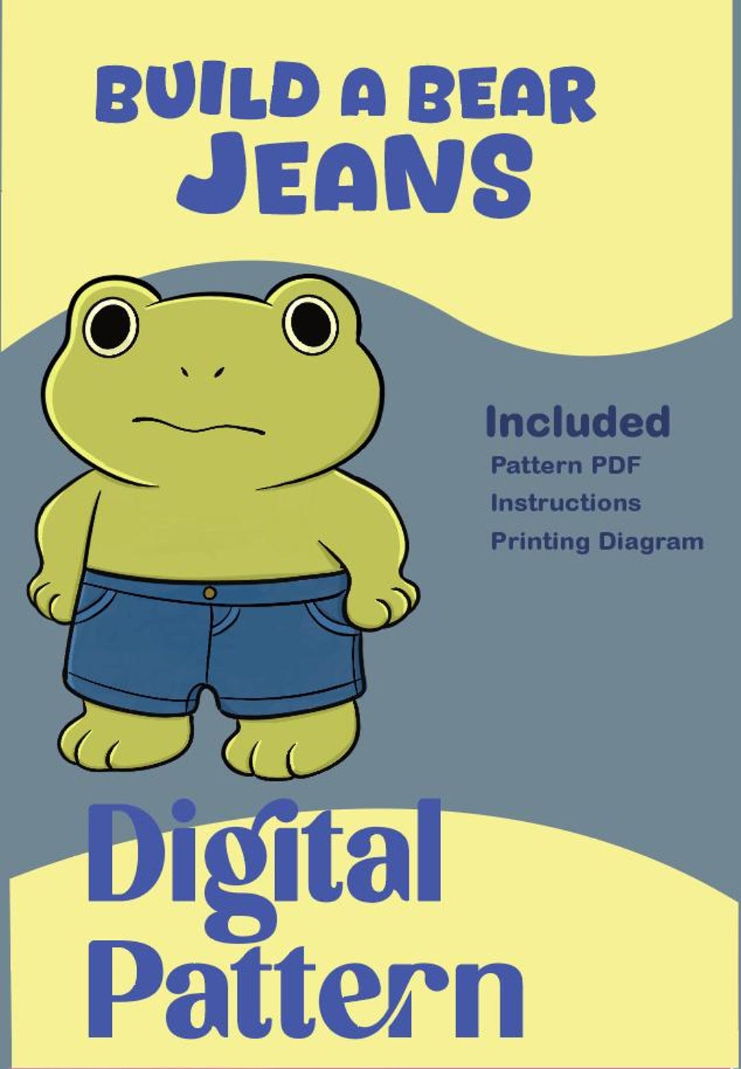 Build a Bear Pants Pattern - Etsy