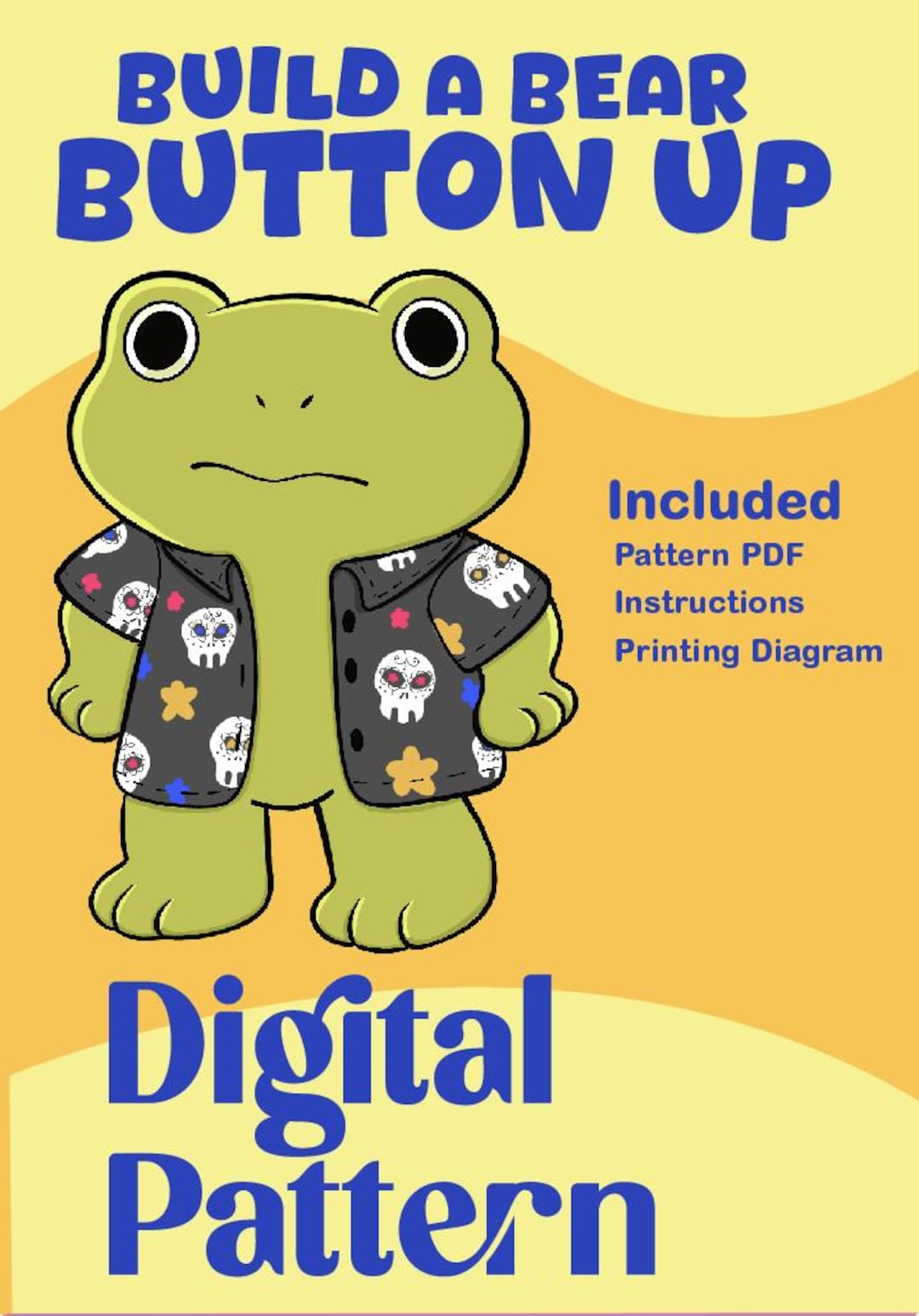 Build a Bear Custom DIGITAL Shirt Pattern - Etsy