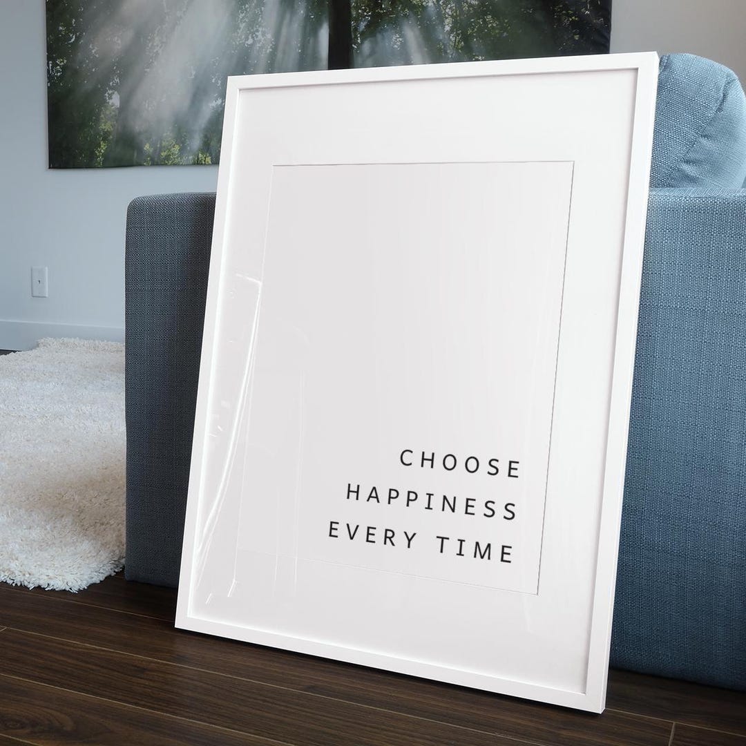 Choose Happiness - Printable Wall Art, Quote Print, Motivational ...