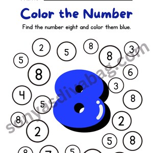 1-9 Number Recognition | Math Worksheets | Preschool Pages | Simple ...
