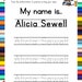 Tracing Letter Pre School Handwriting Custom First and Last Name Kids ...