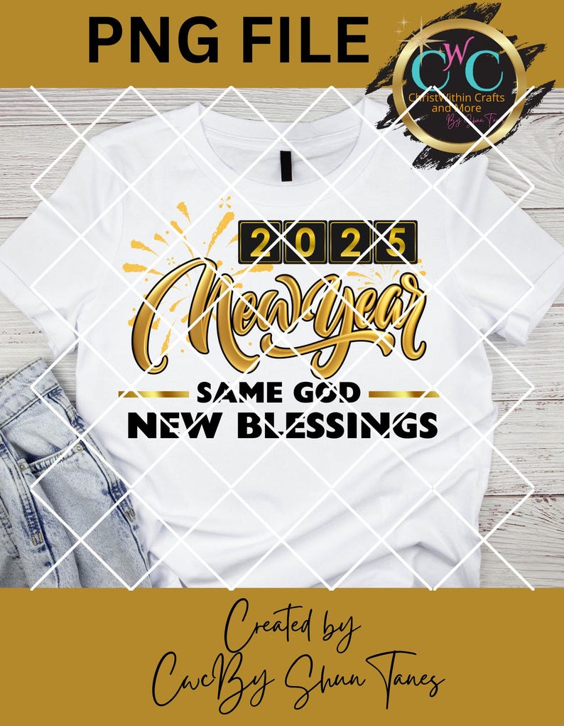 New Year Same God-new New Blessings Png, New Years Png, Sublimation Design, Happy New Year Png ...