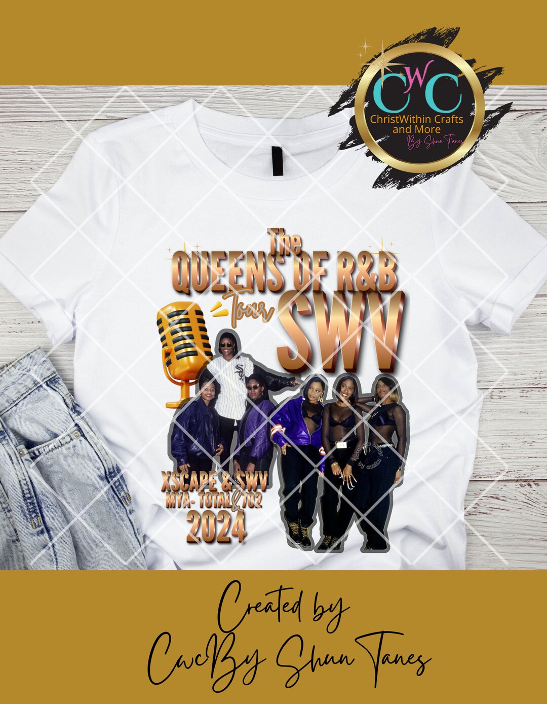 Xscape and SWV T-shirt Queen of R&B 2024 Concert R and B Shirt 90's ...