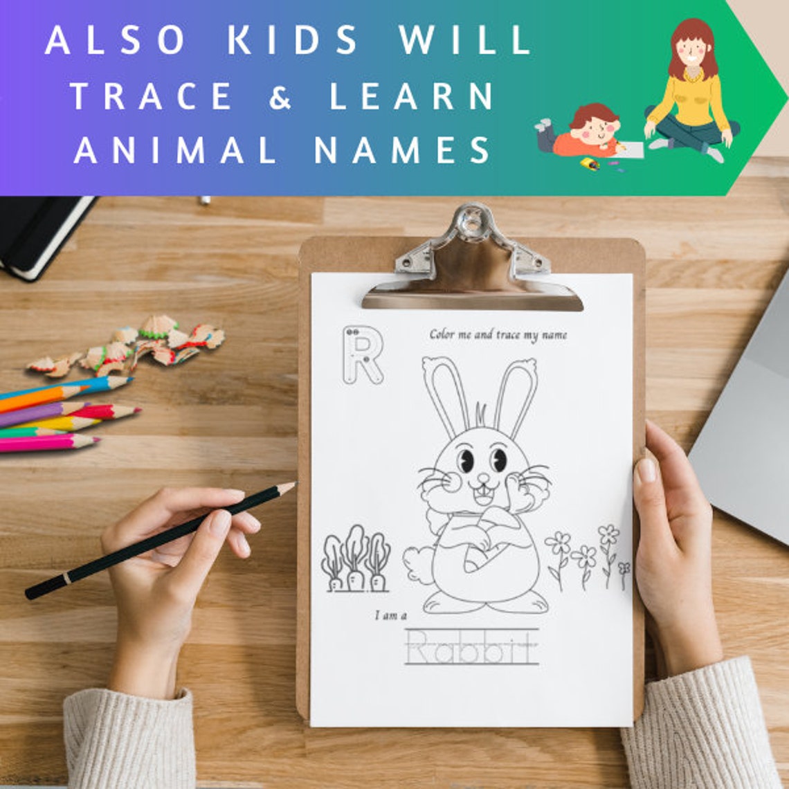 Printable A to Z Animal Coloring Page's for Kids. 26 Coloring Page's ...