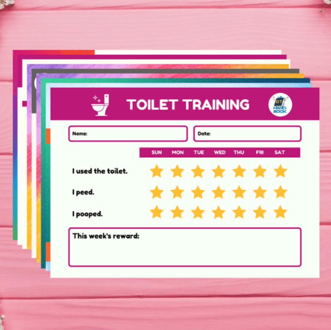 8 in 1 Printable Toilet Training Reward Charts - Etsy