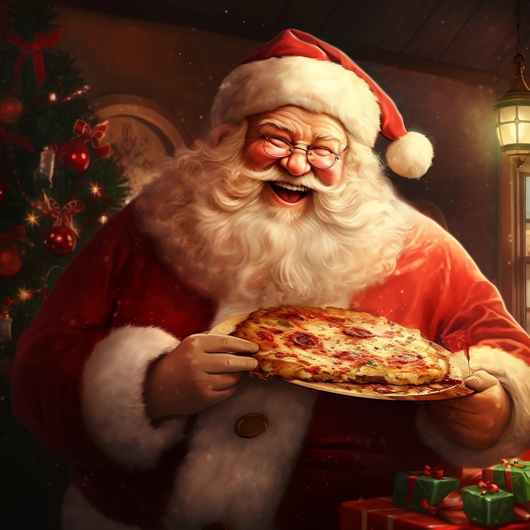 Digital Art Beautiful and Quirky Santa Art Jolly St. Nick Saint ...