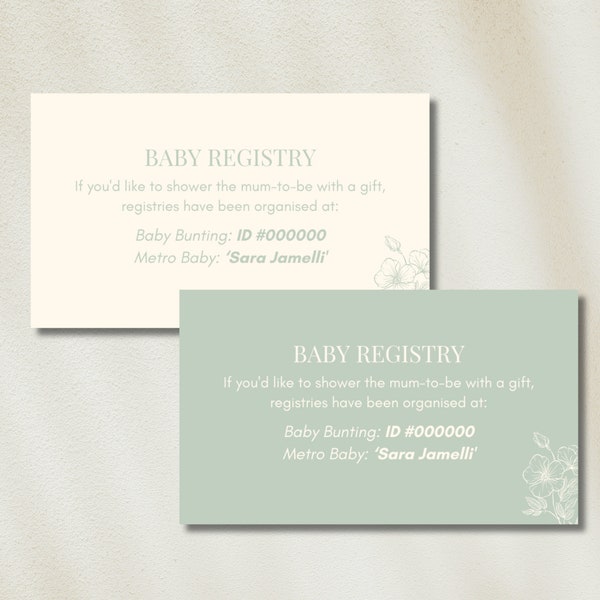 Baby Registry - Etsy