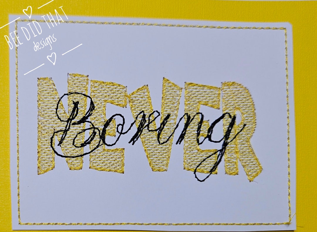 Never Boring - One of the "good on Ya" Set Sold Seperately. - Etsy