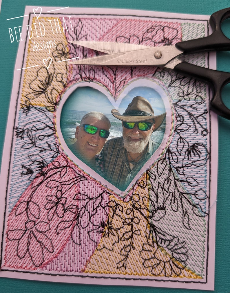 Floral Garden HEART - A Machine Embroidery Specifically Digitised for ...