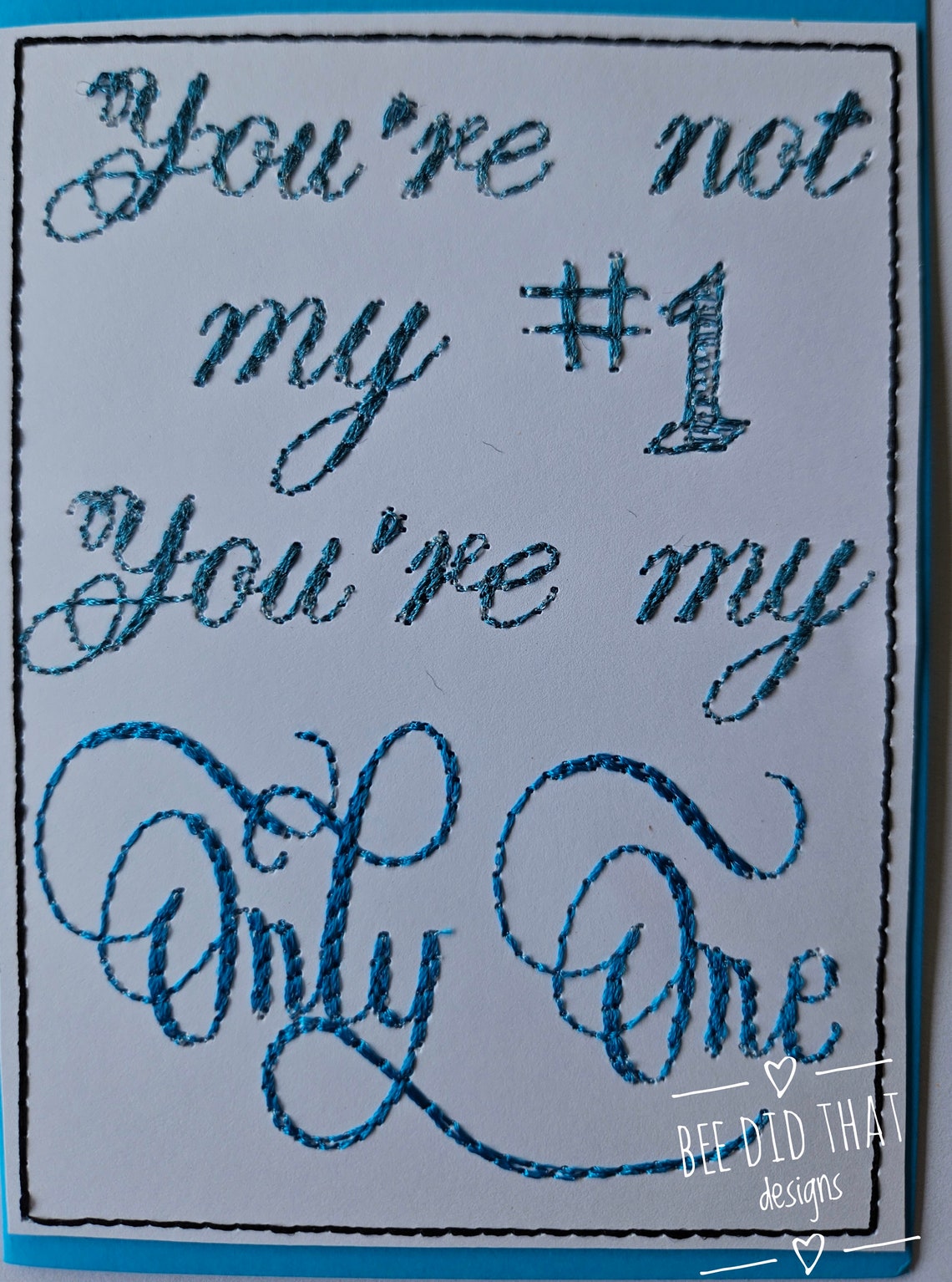 BDT Flourish Only One A Machine Embroidery Specifically for Cardstock A ...