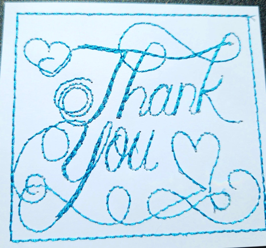 BDT - Flourish Thank You - A Machine Embroidery Specifically for ...
