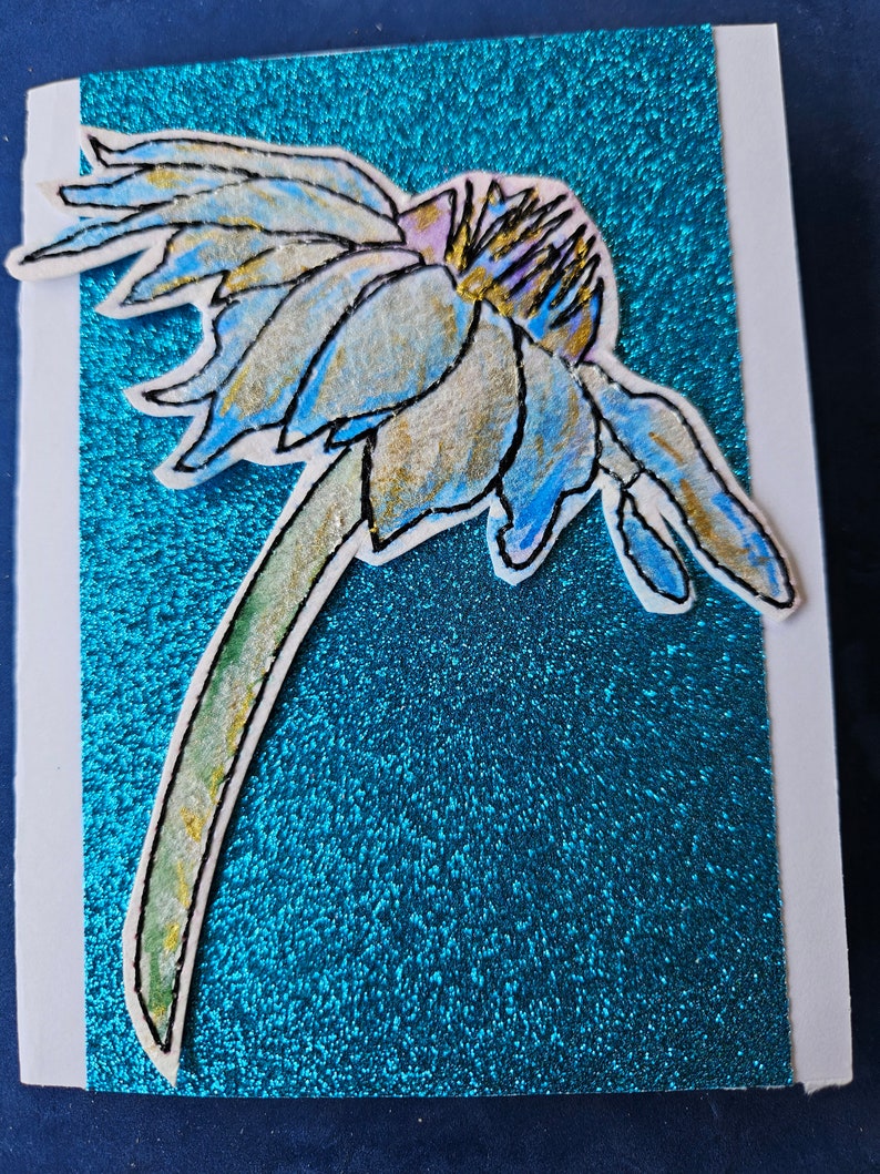 BDT Single Daisy OUTLINE a Stitch & Paint Design Digitised for Watercolour Paper as Well as ...